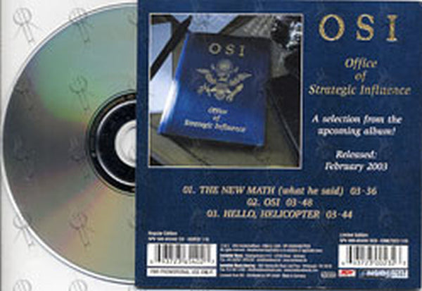 Office Of Strategic Influence - Rare Records Au