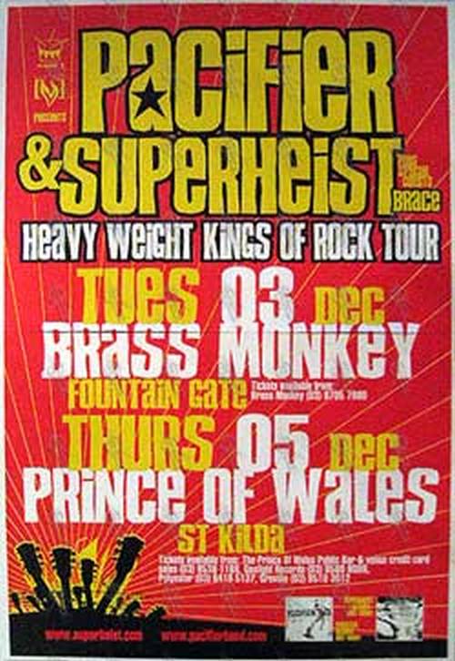 Heavy Weight Kings Of Rock Tour' Poster - Rare Records Au