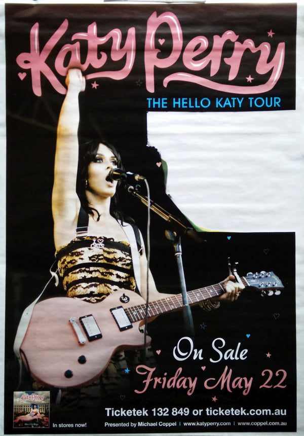 The Hello Katy Tour Poster 2009 - Rare Records Au