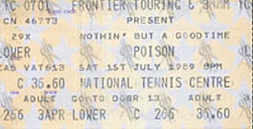 National Tennis Centre, Melbourne, 2nd July 1990 Ticket Stub – Rare Records