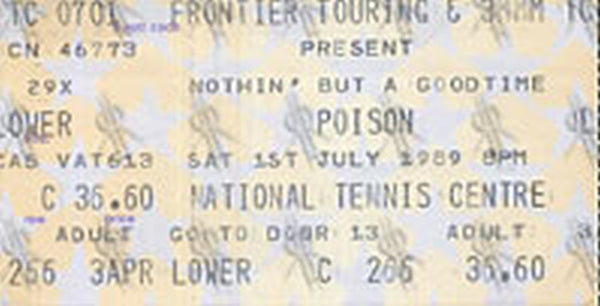 National Tennis Centre, Melbourne, 2nd July 1990 Ticket Stub - Rare ...