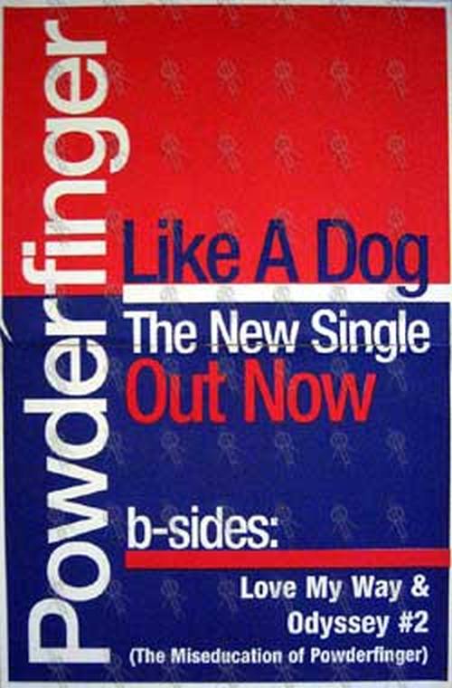 Like A Dog' Single Poster - Rare Records Au