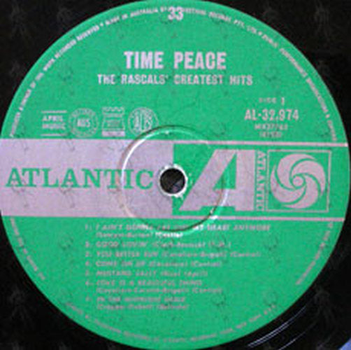 Timepeace: The Rascals Greatest Hits - Rare Records Au