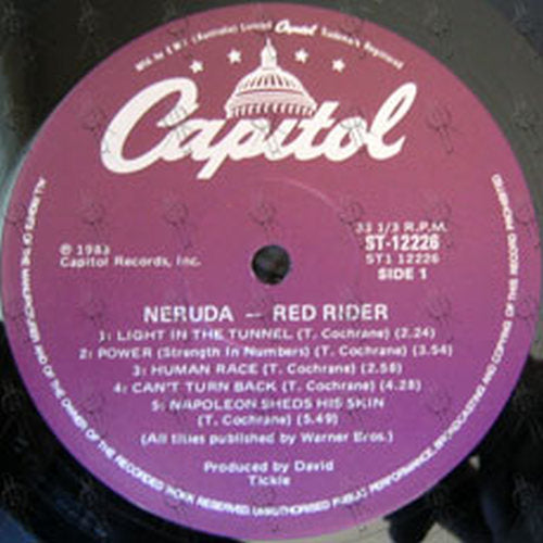 Neruda - Rare Records Au