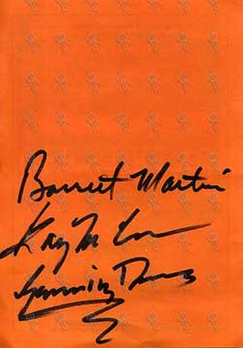 Autographed Flyer - Rare Records Au