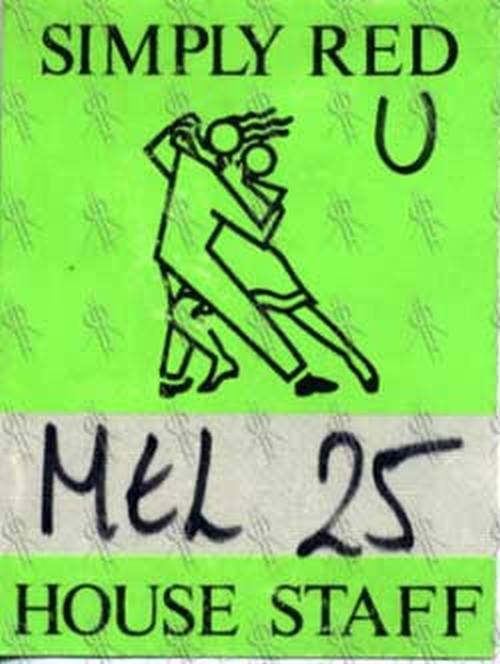 Australian Tour House Staff Pass – Rare Records Au