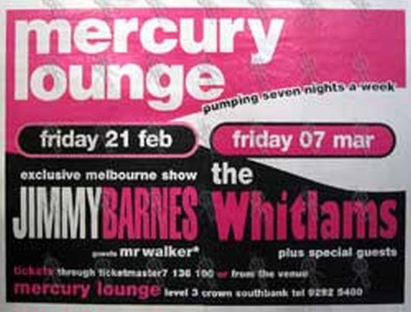 Mercury Lounge' Gig Poster - Rare Records Au