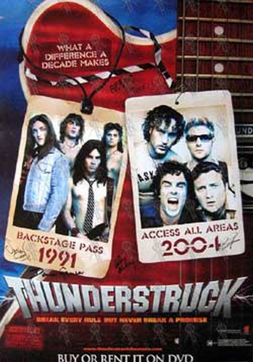 Thunderstruck' DVD Poster – Rare Records Au