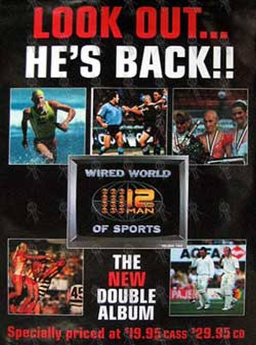 Wired World Of Sports' Double Album Poster - Rare Records Au