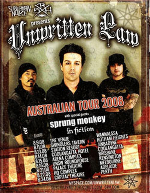 2008 Australian Tour Poster - Rare Records Au
