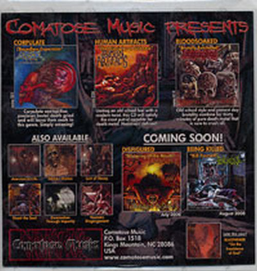 Comatose Music Presents: Eightfold Sun – Rare Records