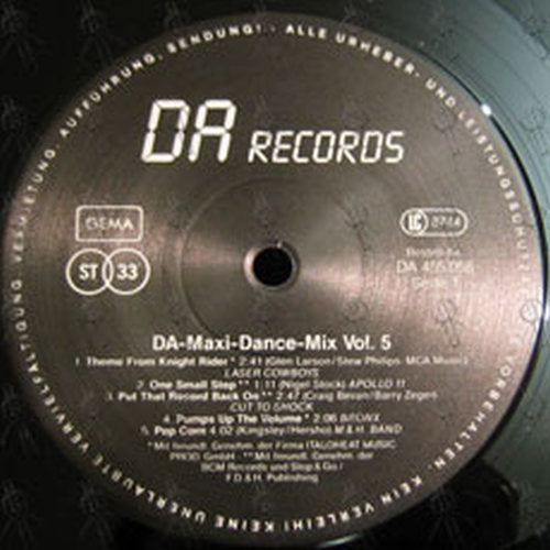 Da Maxi - Dance - Mix Vol.5 - Rare Records Au