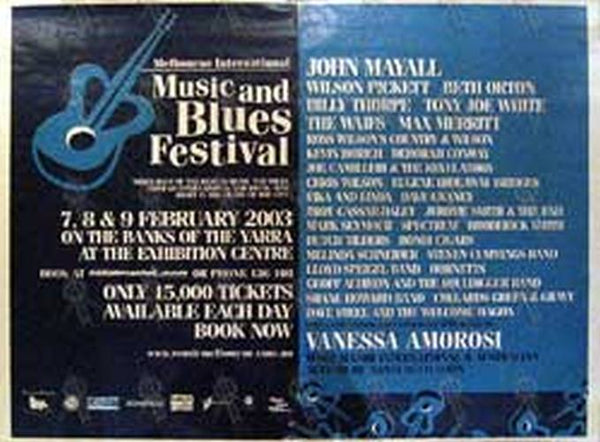 Music And Blues Festival 2003' Poster - Rare Records Au