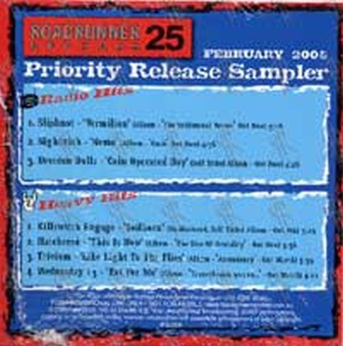 Roadrunner Records Priority Release Sampler February 2005 - Rare Records Au