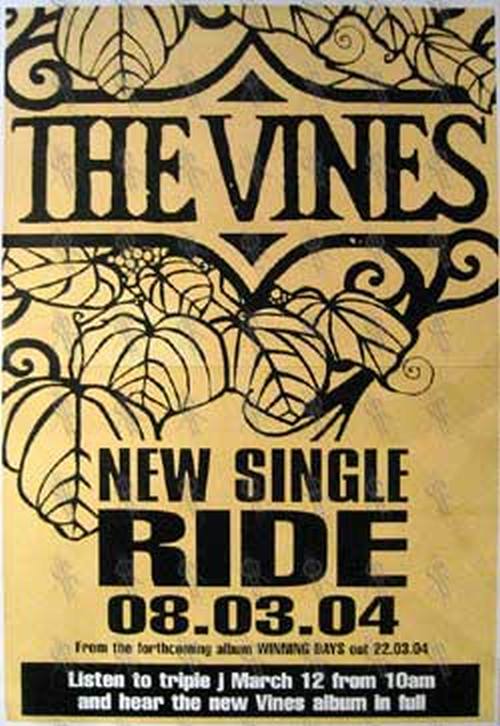 Ride' Single Poster - Rare Records Au