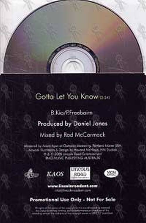 Gotta Let You Know - Rare Records Au