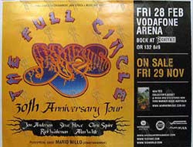 The Full Circle - 30th Anniversary Tour' Gig Poster - Rare Records Au